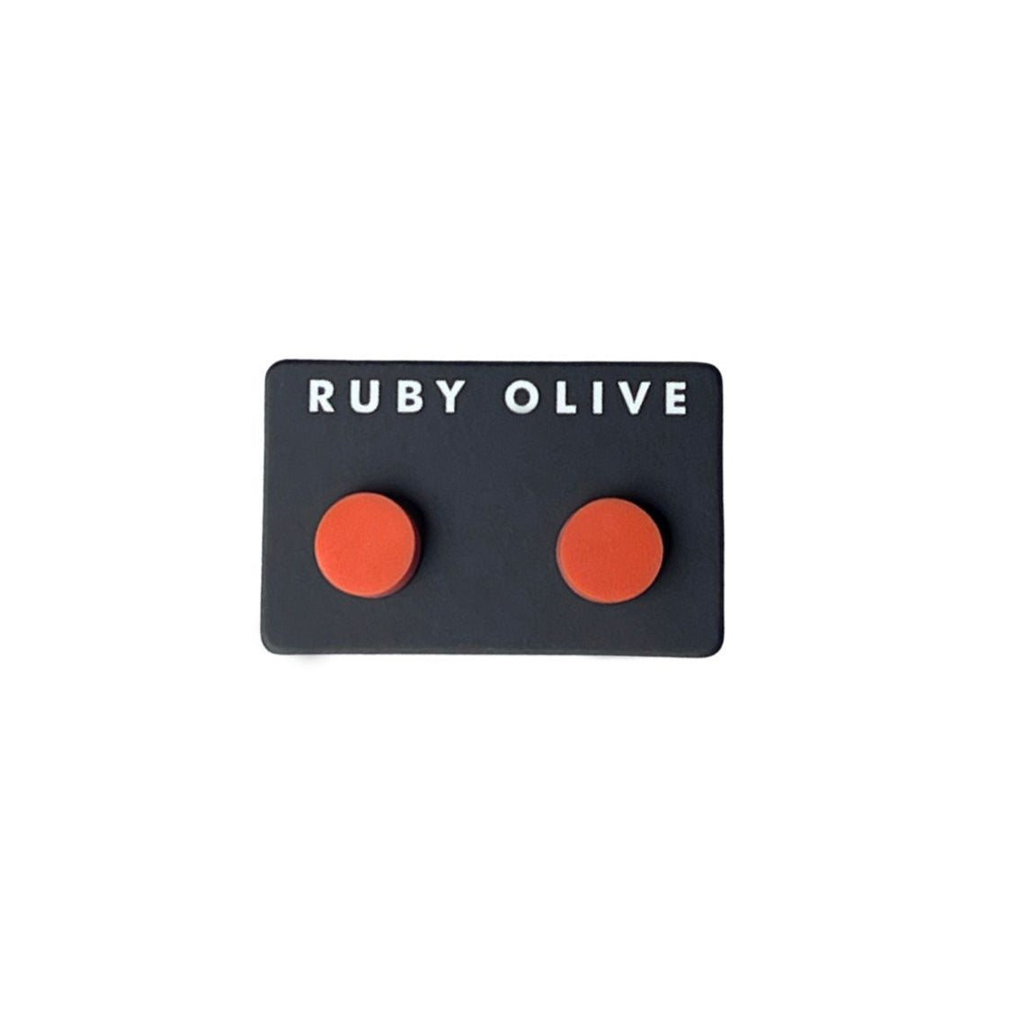 Flat Stud Earrings 12 Colours